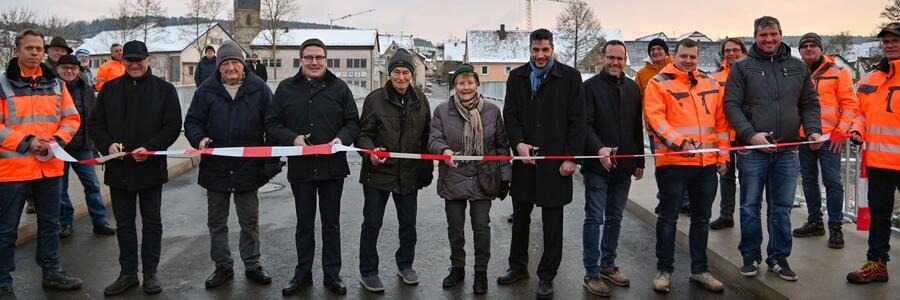 Neue Tauberbrücke in Elpersheim für Verkehr freigegeben / Main-Tauber-Kreis